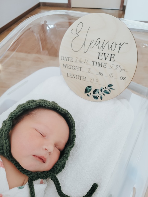 Baby Birth Stat Sign Personalized Birth Announcement Sign | Etsy