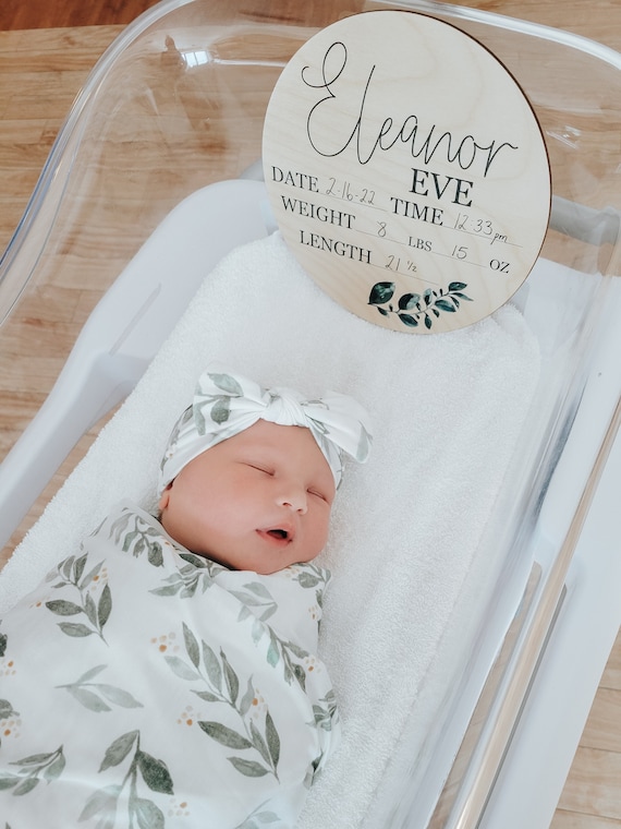 Baby Birth Stat Sign Personalized Birth Announcement Sign | Etsy