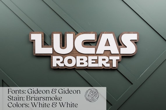 Custom Wooden Outline Name Sign - Etsy