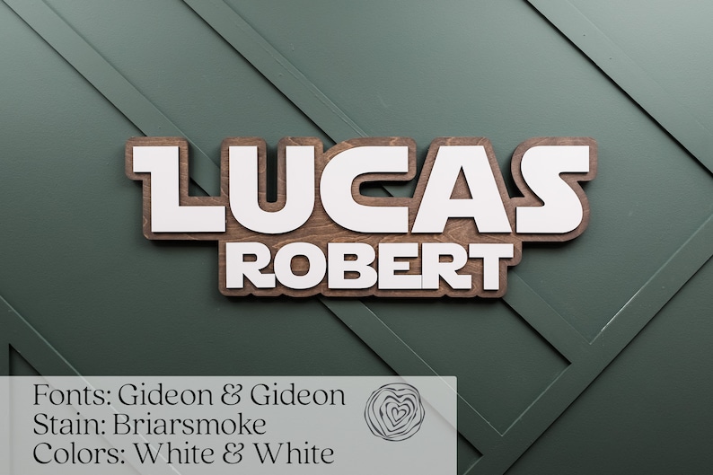 Custom Wooden Outline Name Sign - Etsy