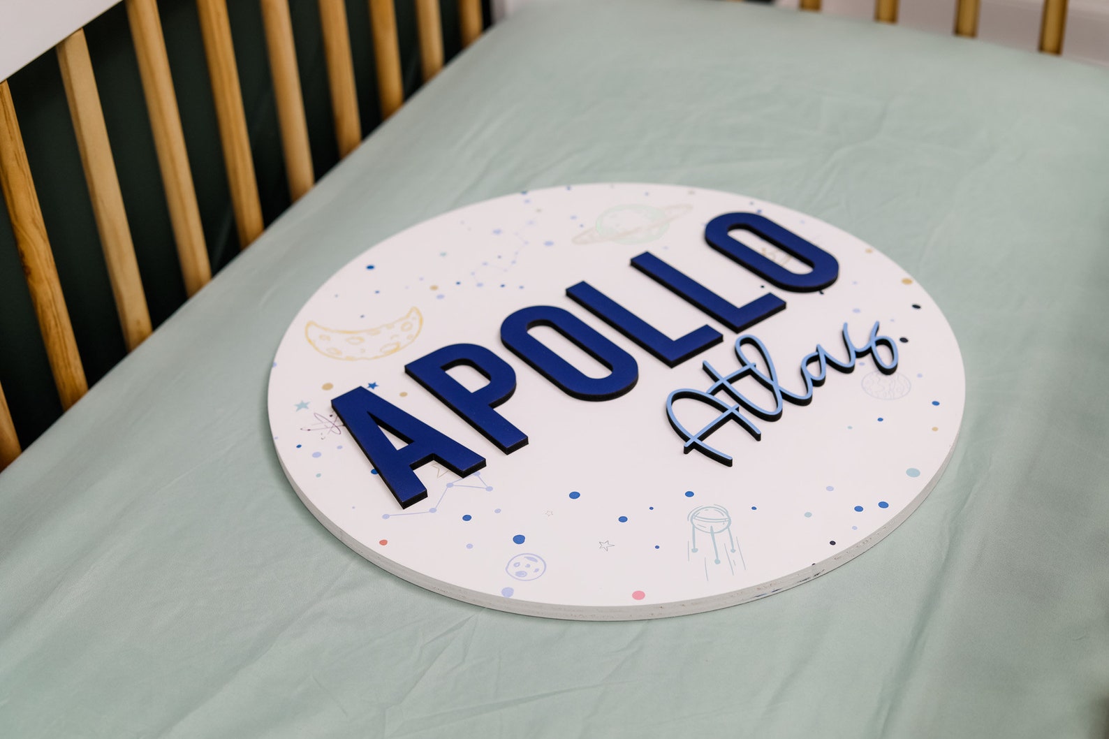 Outer Space Name Sign Personalized Baby Name Sign Wood - Etsy