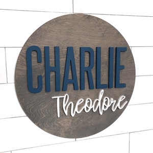 12-36 Large Wood Name Sign Child or Baby Name Sign Nursery Sign Baby ...