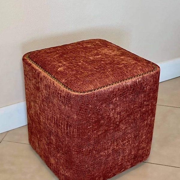 Velvet Footstool Square - Etsy