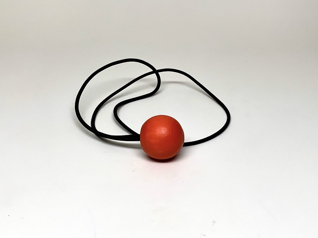 Ball Hair Tie Lasso Orange Has Very Thick Elastic. Step up Your Loc ...