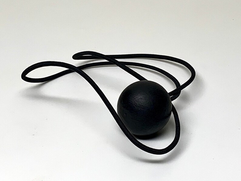 Hair Tie Lasso-wood Black-has Very Thick Elastic. Step up Your Loc Game ...