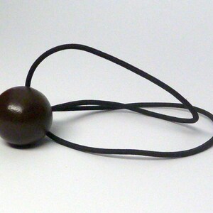 Hair Tie Lasso - Ball - Brown - Has Very Thick Elastic. Step up Your ...