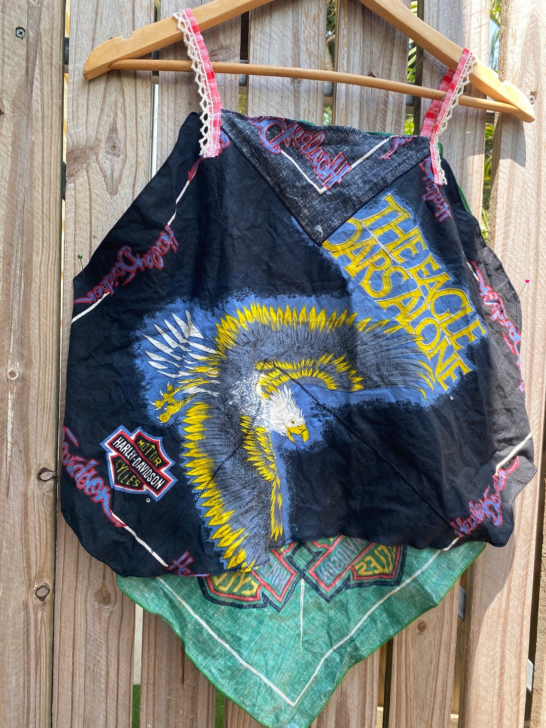 Vintage Harley Bandana Top… - Etsy