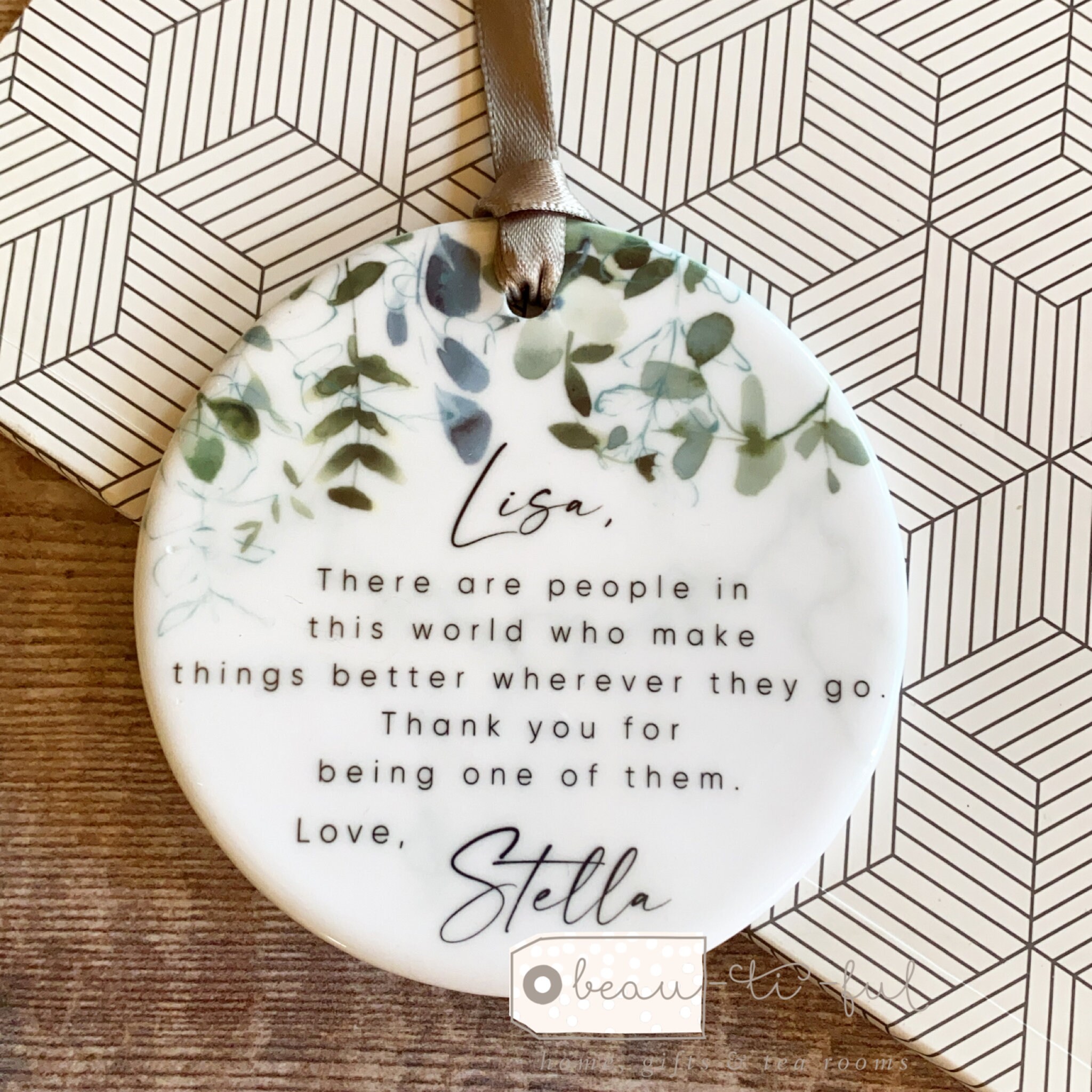 Personalised There are people who make things better Greenery | Etsy
