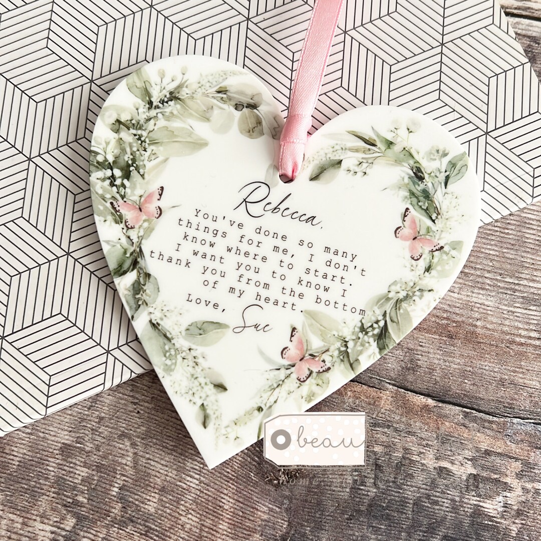 Personalised Thank You Gift You’ve Done so Many Things for Me Botanical ...