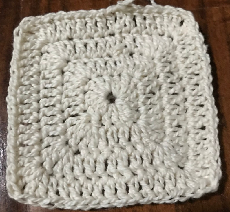 Solid Granny Square Pattern With Diagram and Written - Etsy