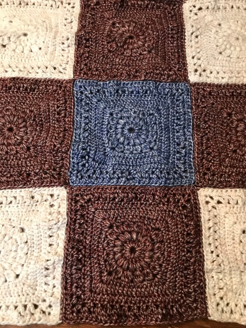 Sunburst Granny Square Crochet Pattern - Etsy