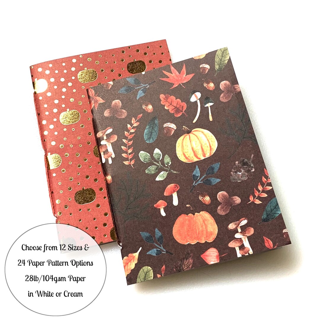 Cottagecore Notebook Set for Fall, Two TN Inserts With 24 Paper Options ...