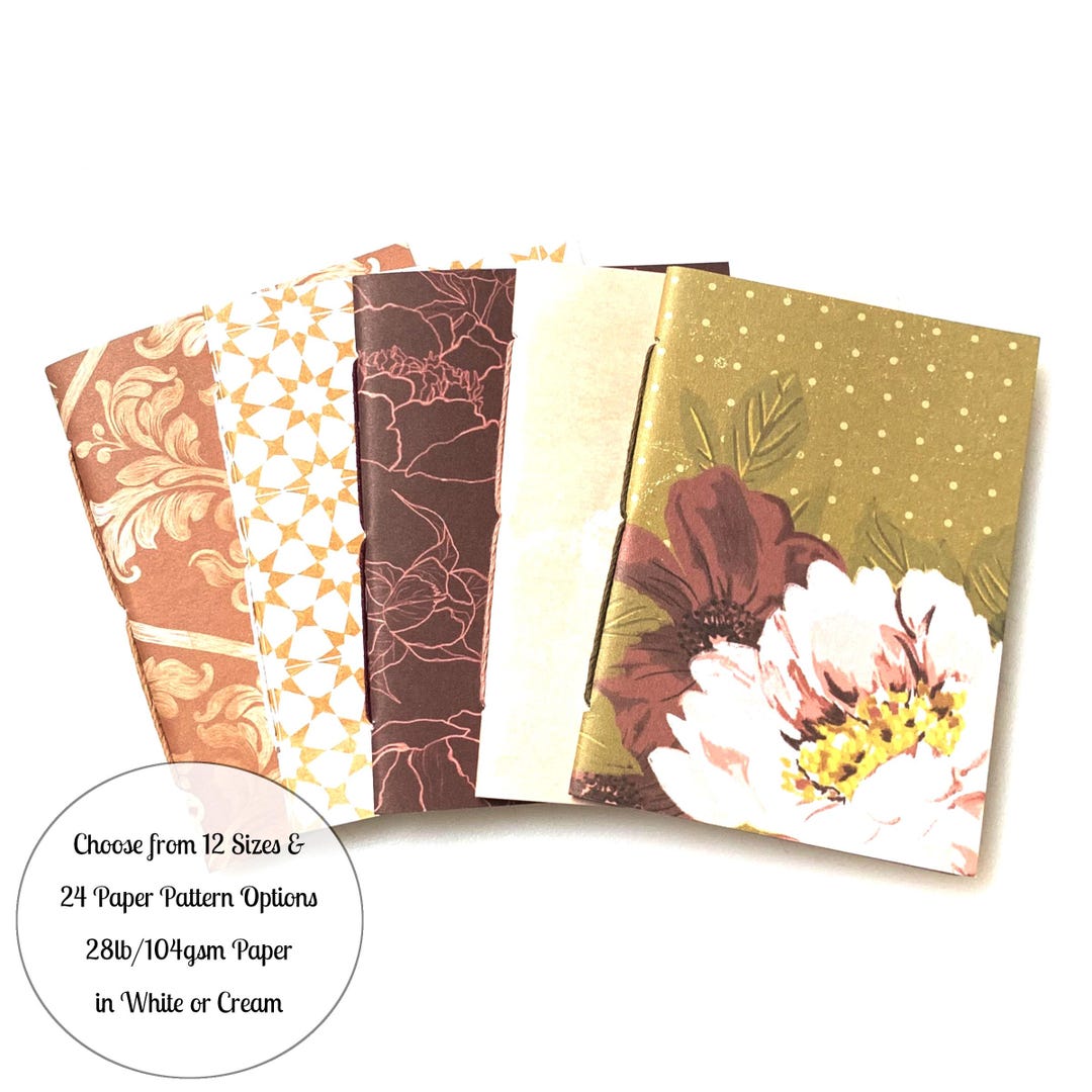 Set of 5 Travelers Notebook Inserts in Passport, B7, Pocket, A6 ...