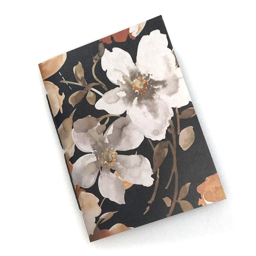 Dark Floral TN Insert in Passport, B7, Pocket, A6, Personal, Weeks, B6 ...