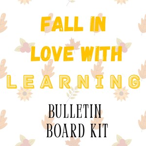 Fall in Love With Learning Bulletin Board Kit - Etsy