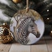 Zebra Porcelain Christmas Tree Ornament, African Wildlife, Wild Safari ...