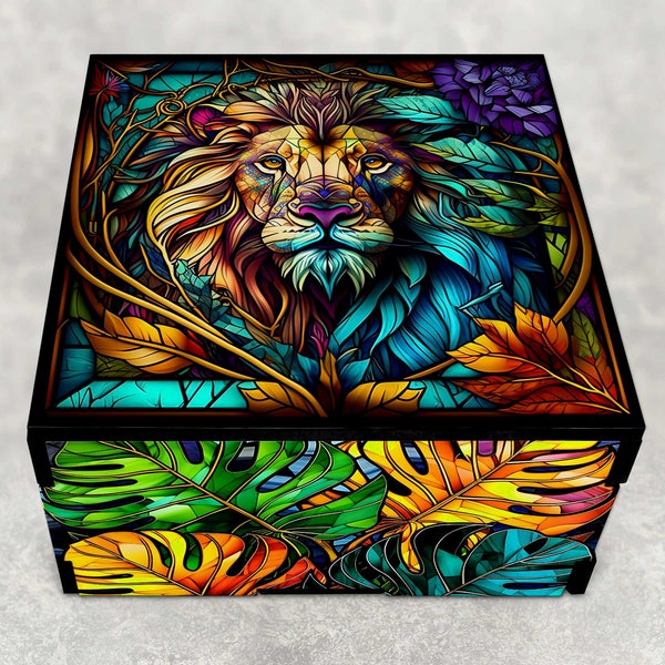Personalized Jewelry Box With Lion - Etsy