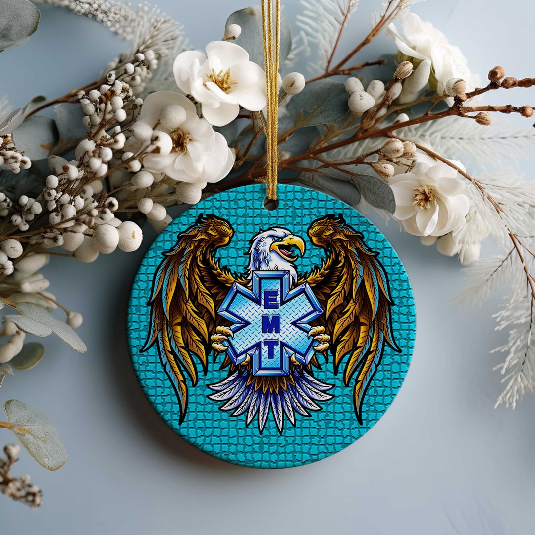 Porcelain EMT Christmas Tree Ornament Emergency Medical Team - Etsy