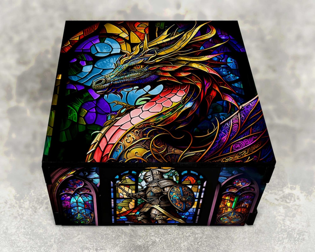 Medieval Dragon Decorative Stash Box, Hardboard Wood, Small Jewelry ...