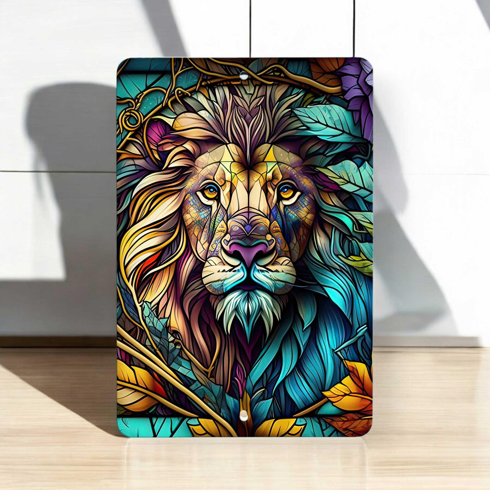 Lion Aluminum Wall Sign - Decorative Wall and Wreath Signs, Zodiac ...