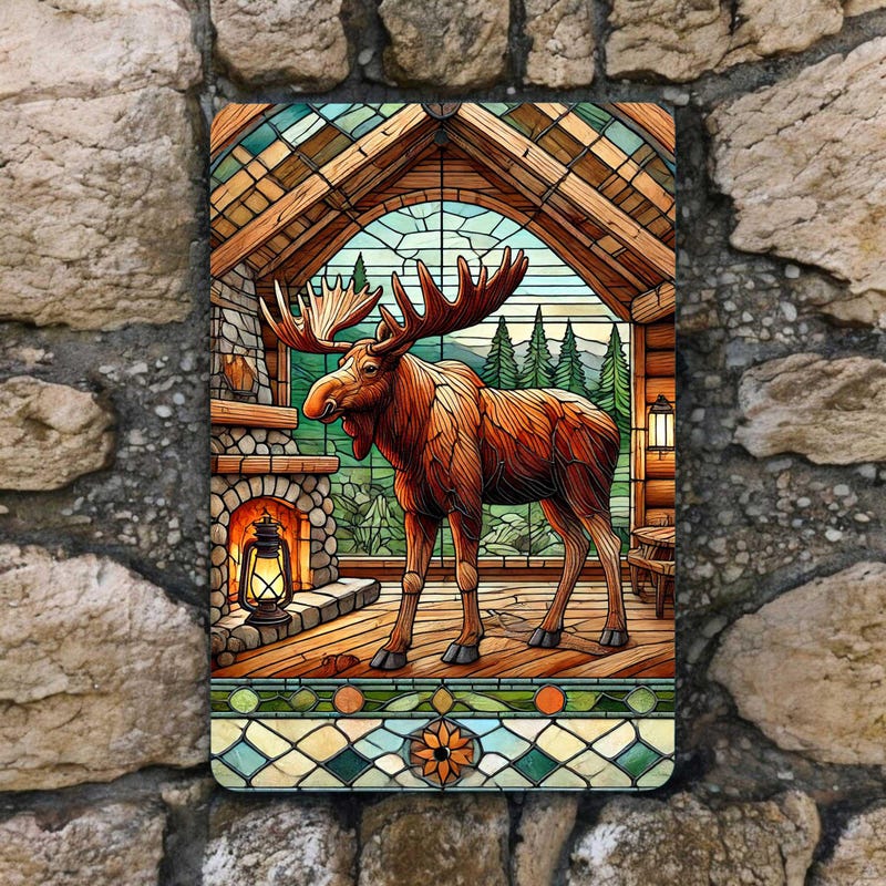 Moose Welcome Sign - Etsy