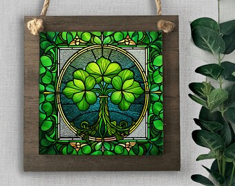 Stained Glass Celtic Knot Suncatcher - Etsy