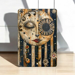 Mystical Moon Metal Sign – 8x12 Ethereal Boho Décor, Aluminum Lunar ...