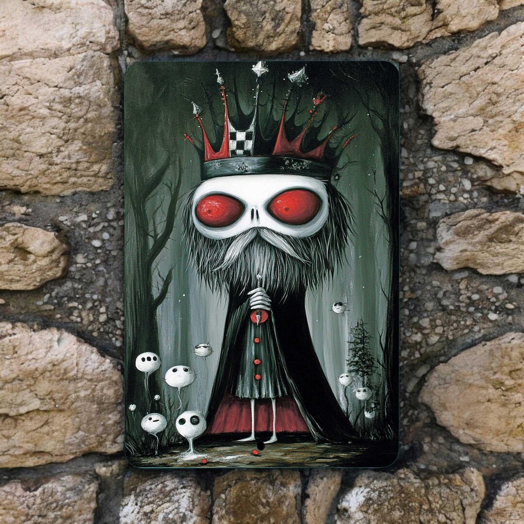 Emperor Tarot Card Metal Sign - Gothic Occult Wall Art - Dark Fantasy ...