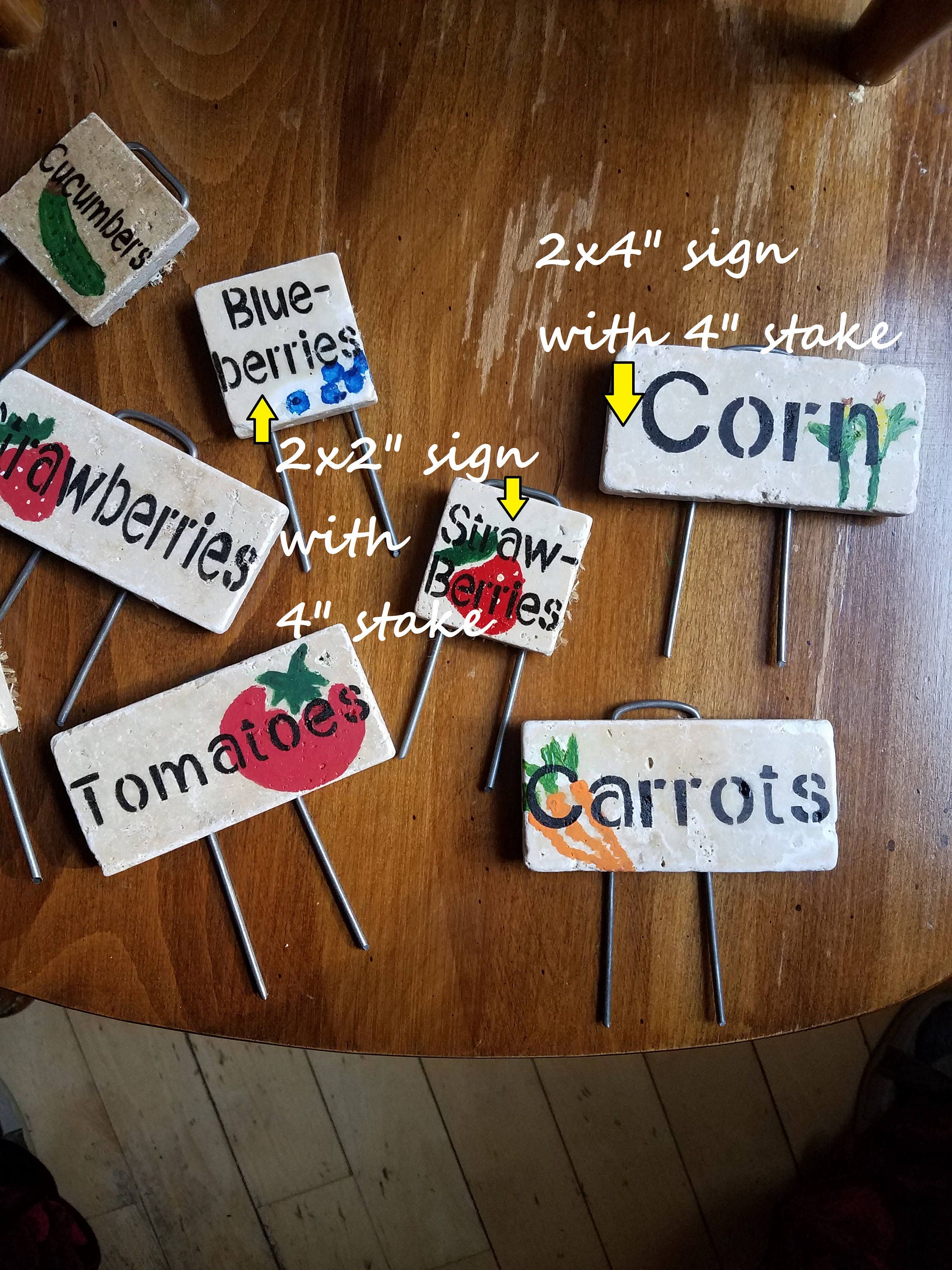 Custom Garden Markers Outdoor Signs Garden Stakes Plant Markers Garden ...
