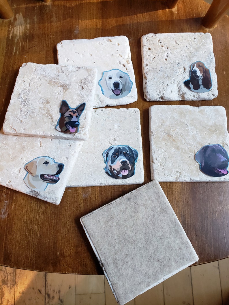 Dog Gifts Dog Coasters Dog Breeds Dog Artwork Dog Decor Dog - Etsy