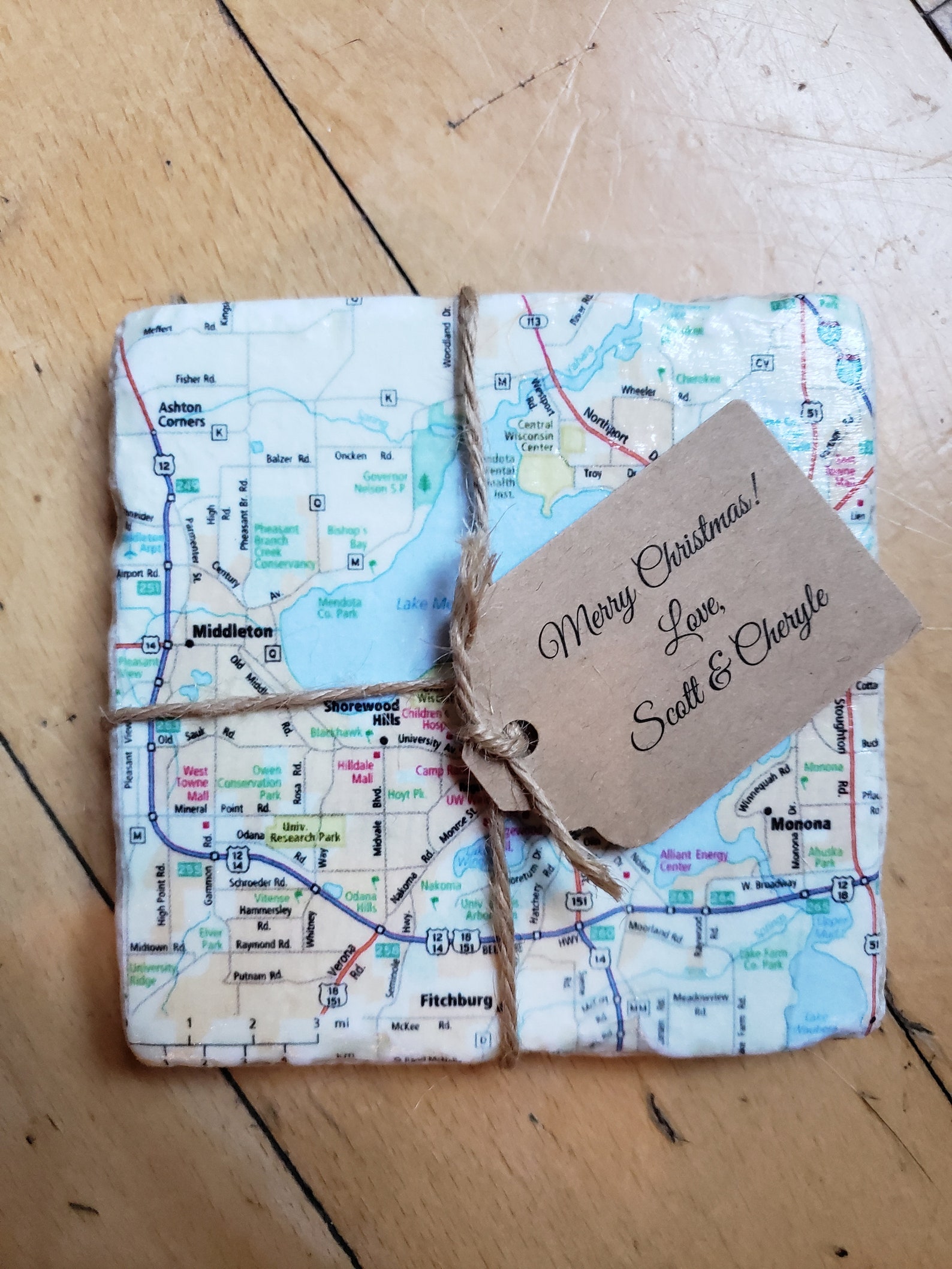 Map Coasters Custom Wedding Coasters Personalized Coasters Old - Etsy