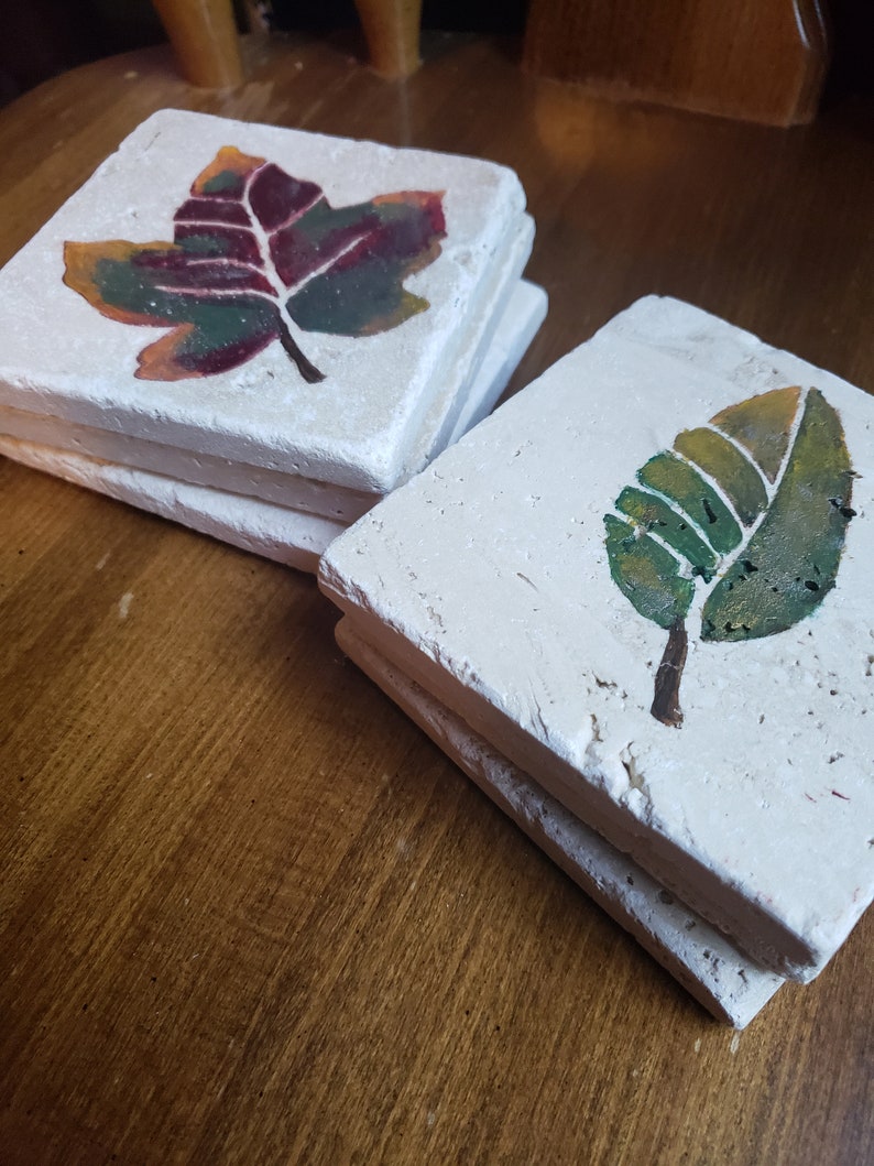 Fall Theme Coasters Leaf Coasters Autumn Coasters Custom Coasters ...