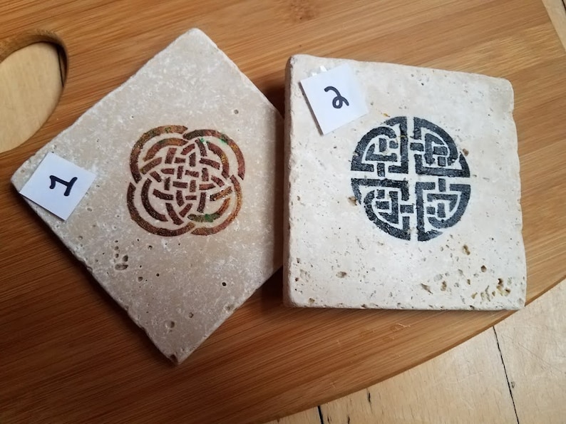 Celtic Knots Custom Coasters Personalized Coasters St Patricks - Etsy