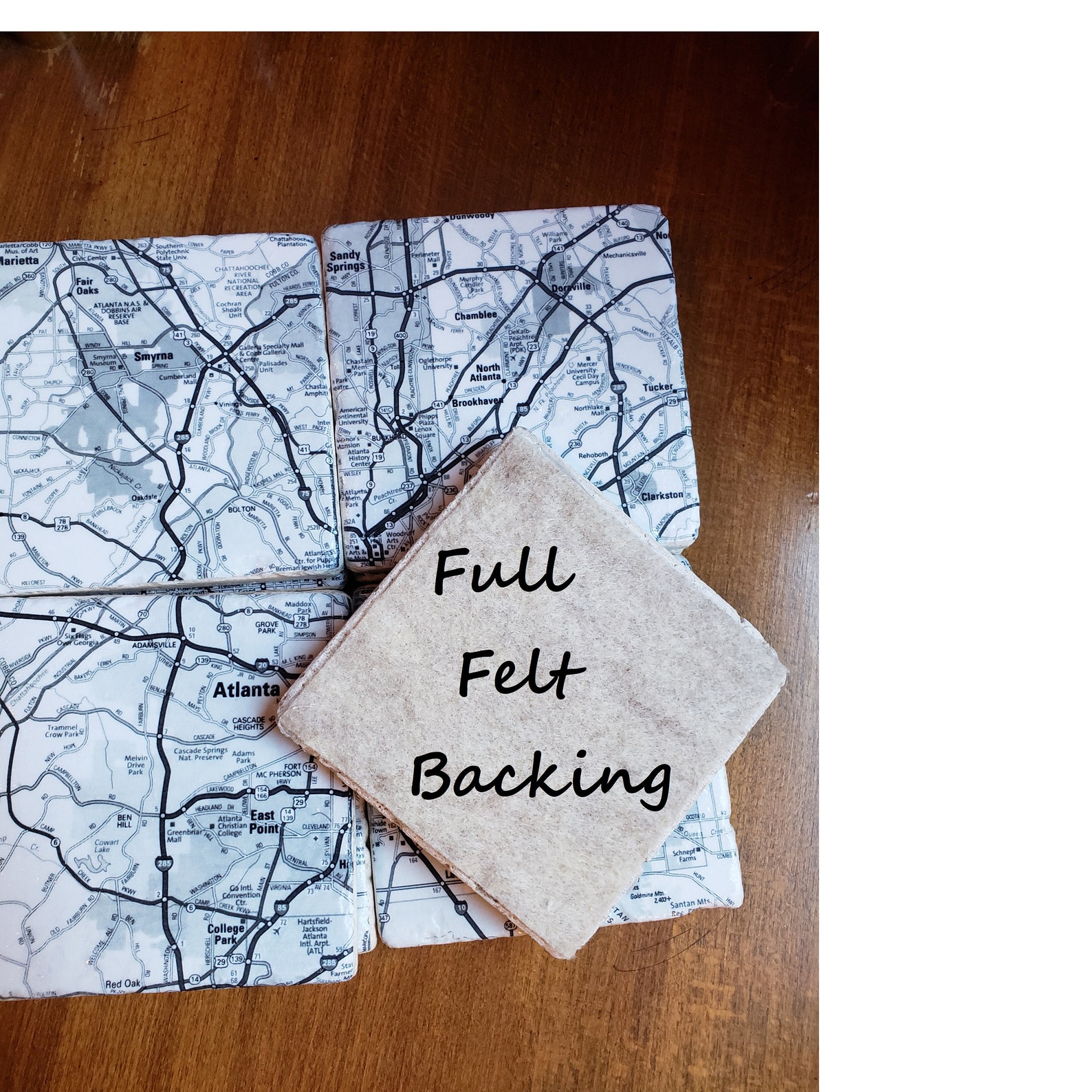 Map Coasters Custom Wedding Coasters Personalized Coasters Old - Etsy