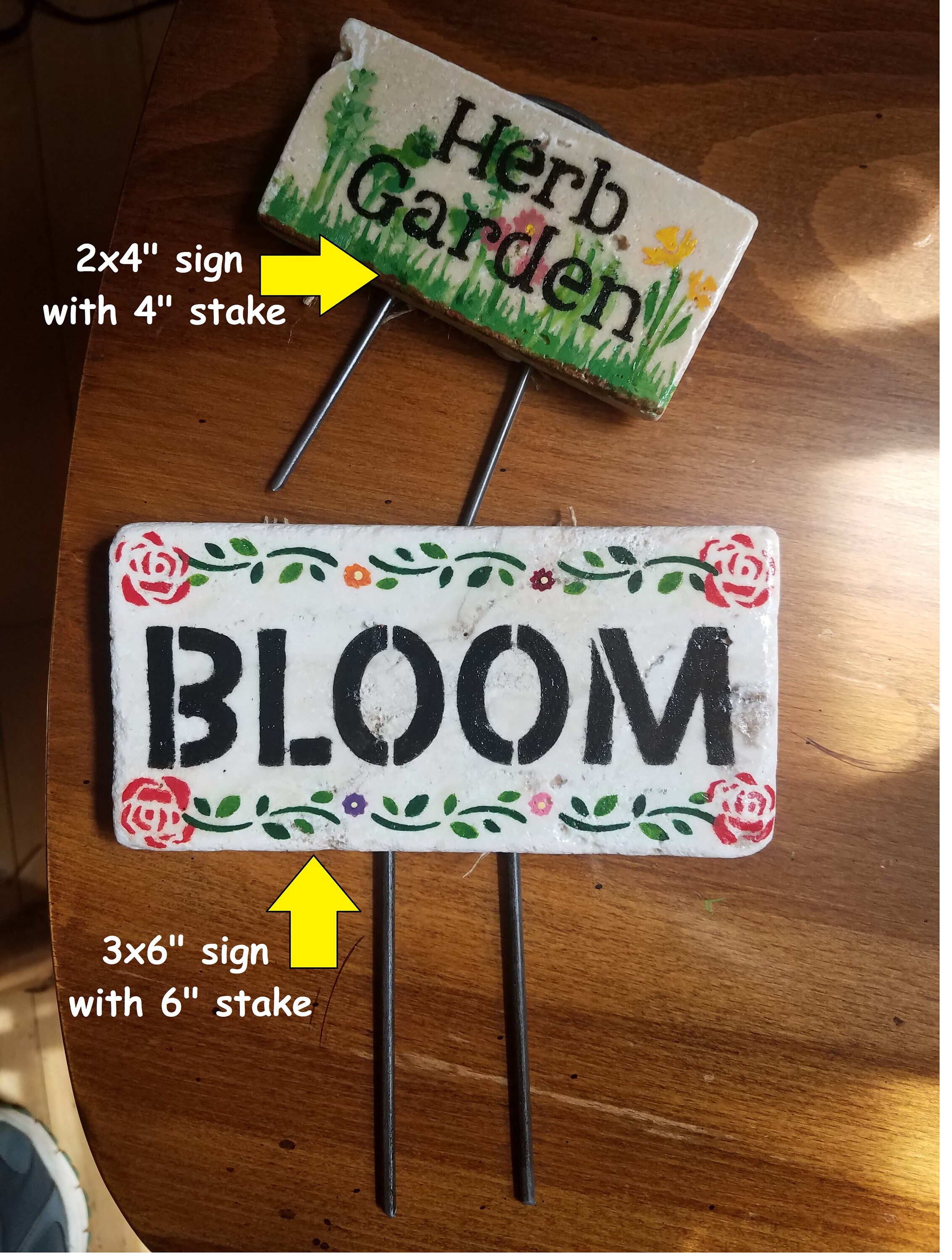 Custom Outdoor Signs Garden Stakes Custom Garden Plant Markers Garden ...