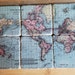 Custom Map Coaster Set World Map Coasters Personalized Coasters Custom ...