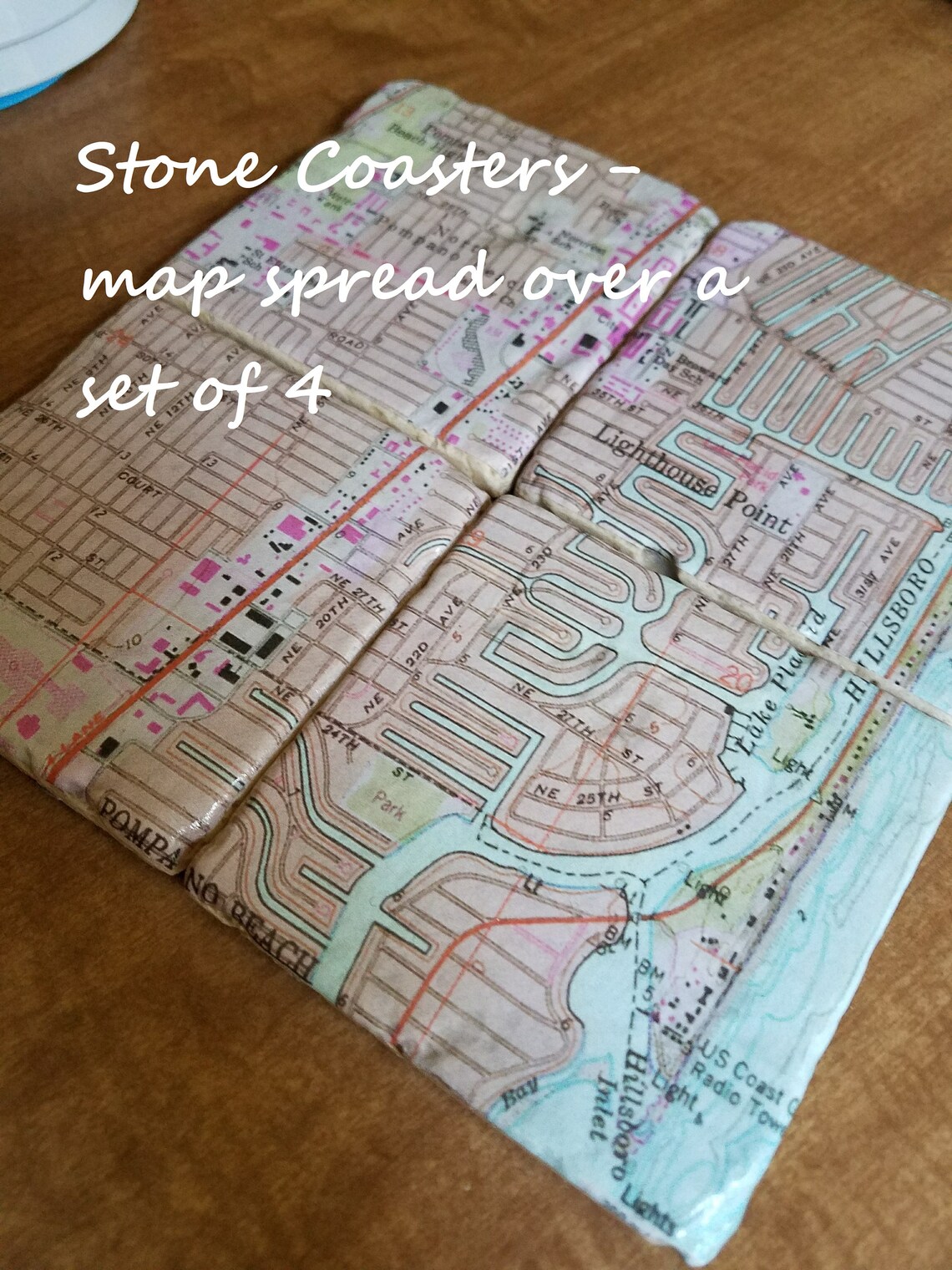 Map Art Map Gifts Custom Map Coasters Topographic Map Coasters | Etsy