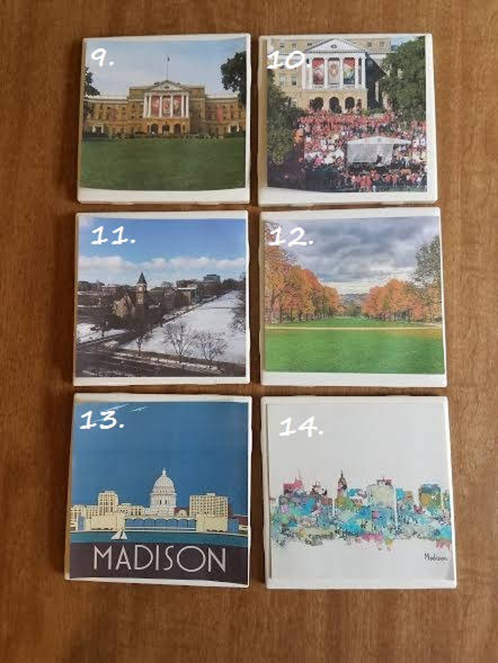 Custom City Coasters Madison Wisconsin Coasters Madison Photos Custom ...