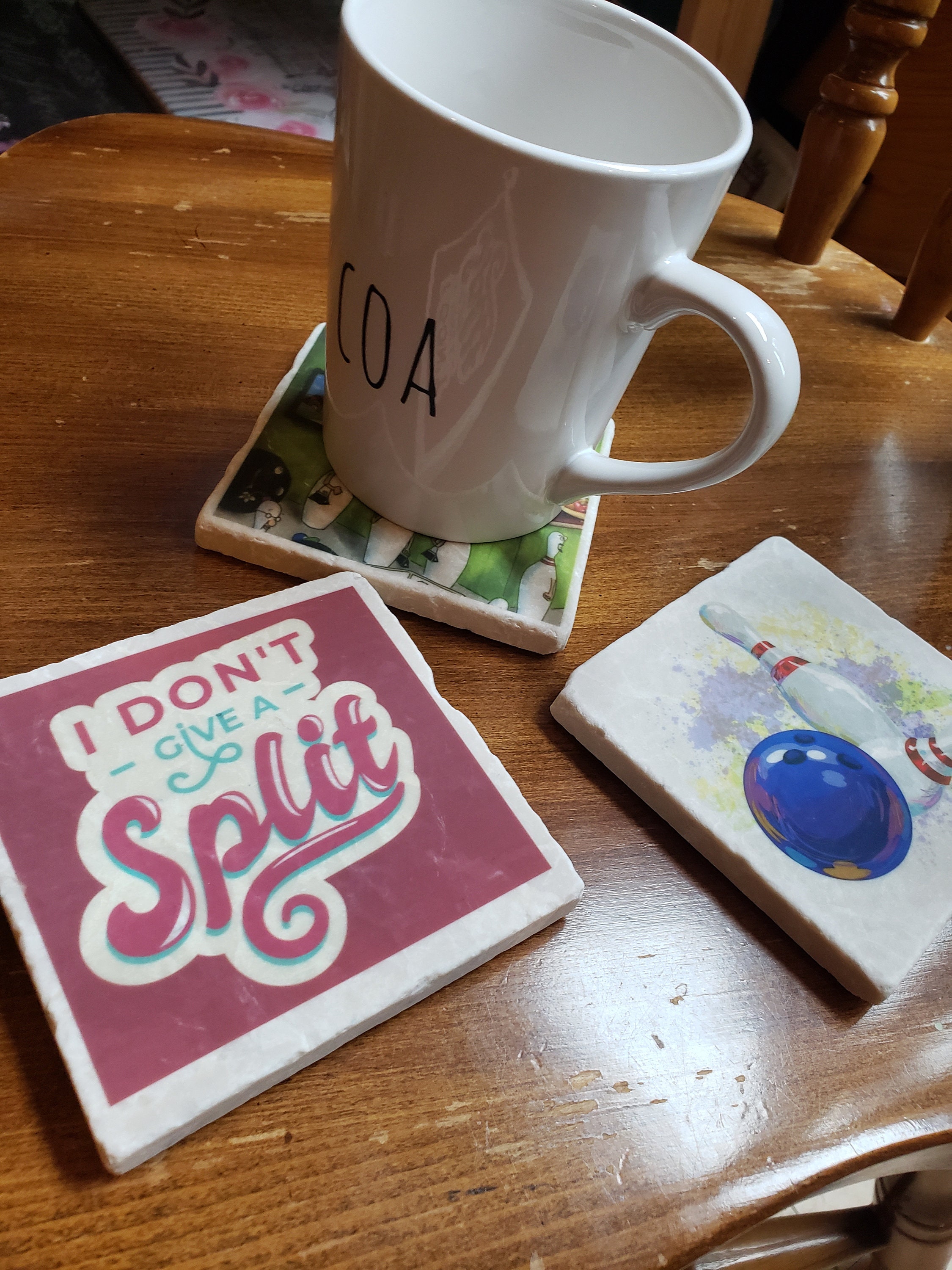 Bowling Gifts Custom Coasters Bowling Decorations Personalized - Etsy