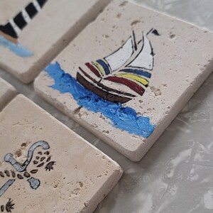 Nautical Coasters Beach Coasters Ocean Coasters Lighthouse Decor ...