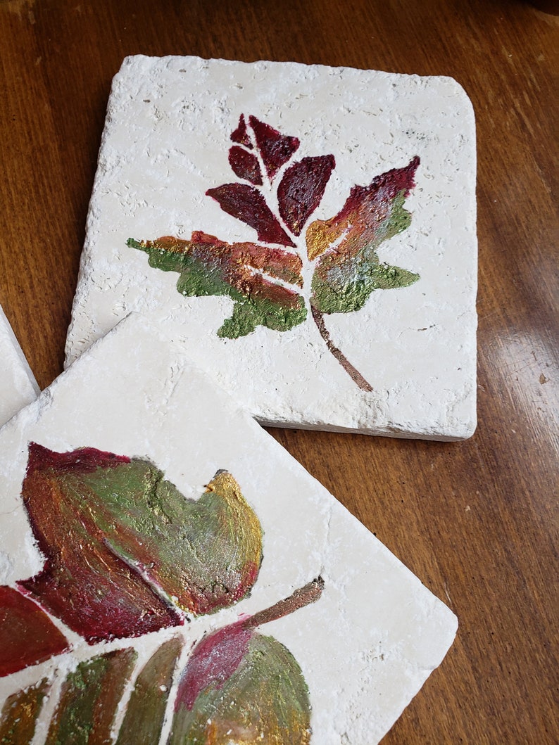 Fall Theme Coasters Leaf Coasters Autumn Coasters Custom Coasters ...