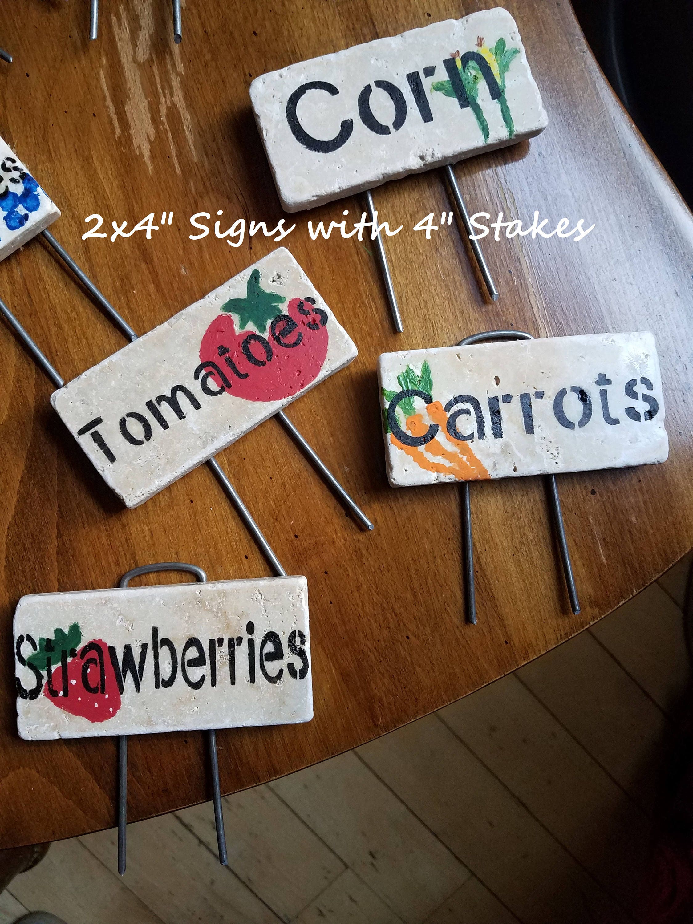 Custom Garden Markers Outdoor Signs Garden Stakes Plant Markers Garden ...