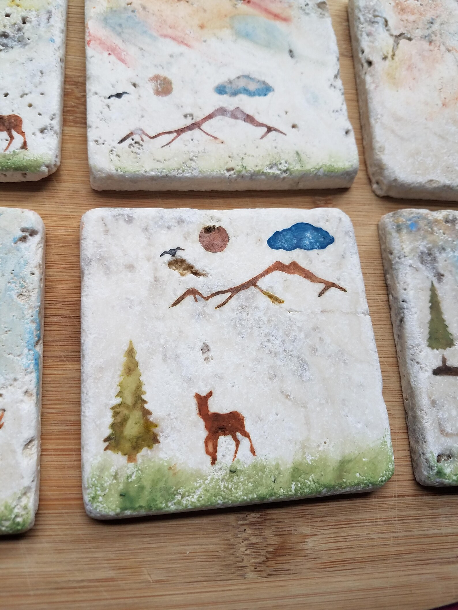 Wildlife Coasters Wildlife Decor Cabin Decor Hunting Gift | Etsy