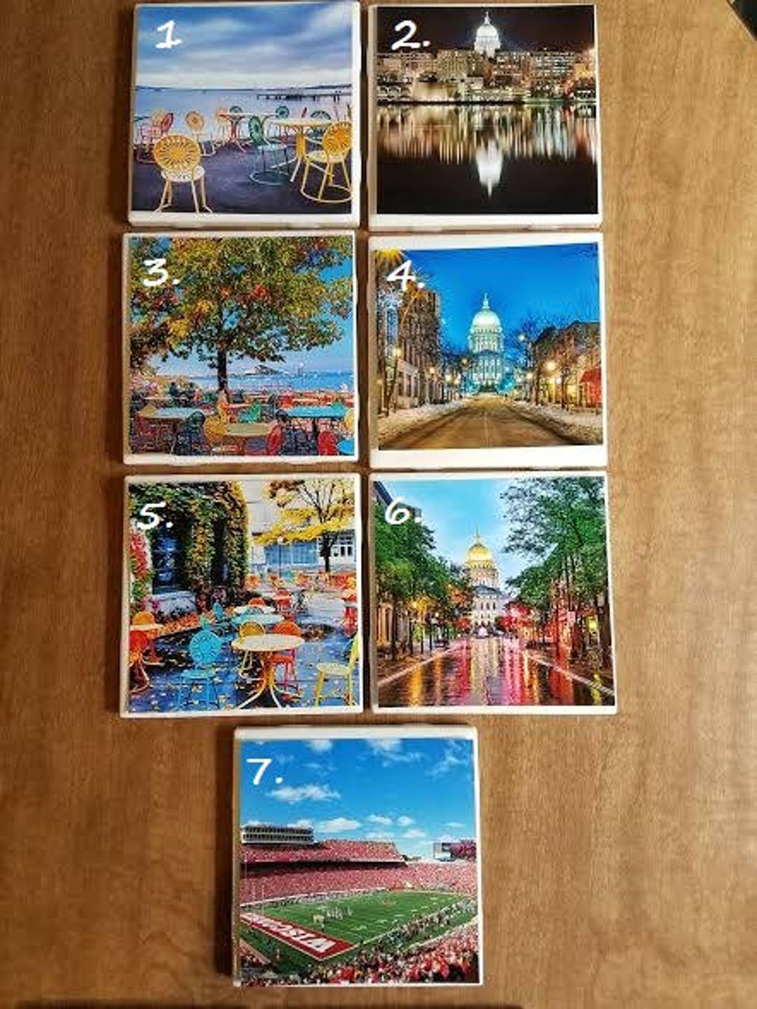 Custom City Coasters Madison Wisconsin Coasters Madison Photos Custom ...