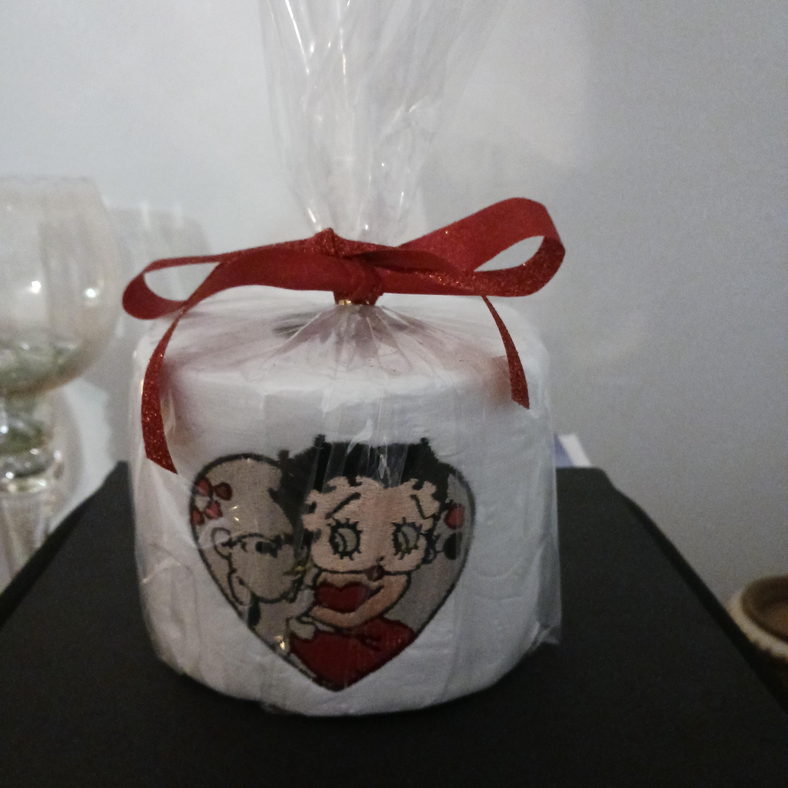 Embroidered Toilet Paper Betty Boop Puppy Love, Bathroom Decor - Etsy