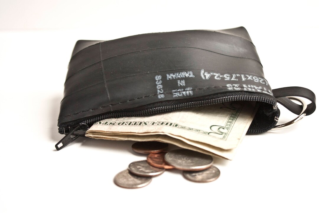Up-cycled Inner Tube Coin Purse/key Chain/wallet - Etsy