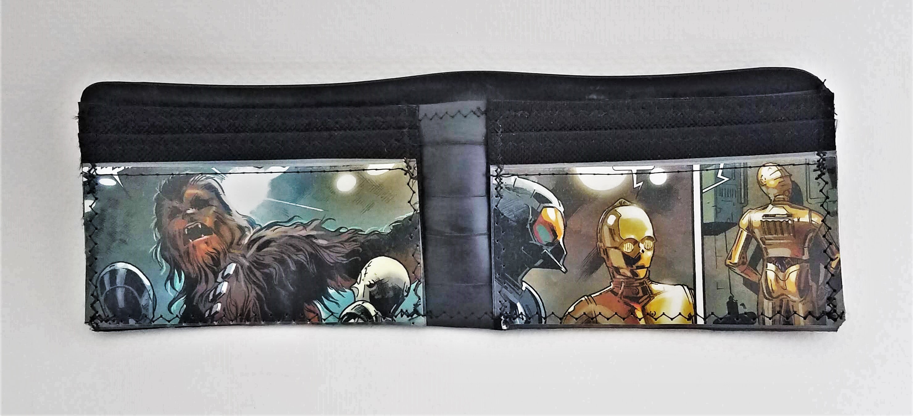 Unique Handmade Inner Tube Comic Wallet/Star Wars