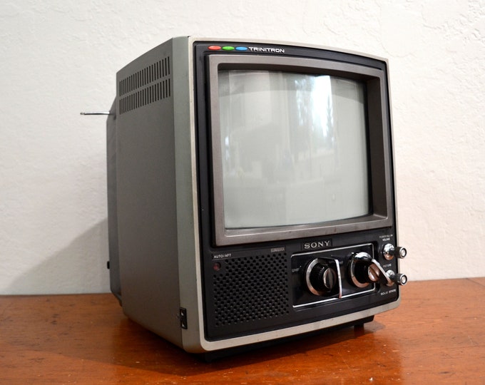 Vintage Sony Trinitron TV, 1976 Sony Kv-9200 9" Portable Television ...