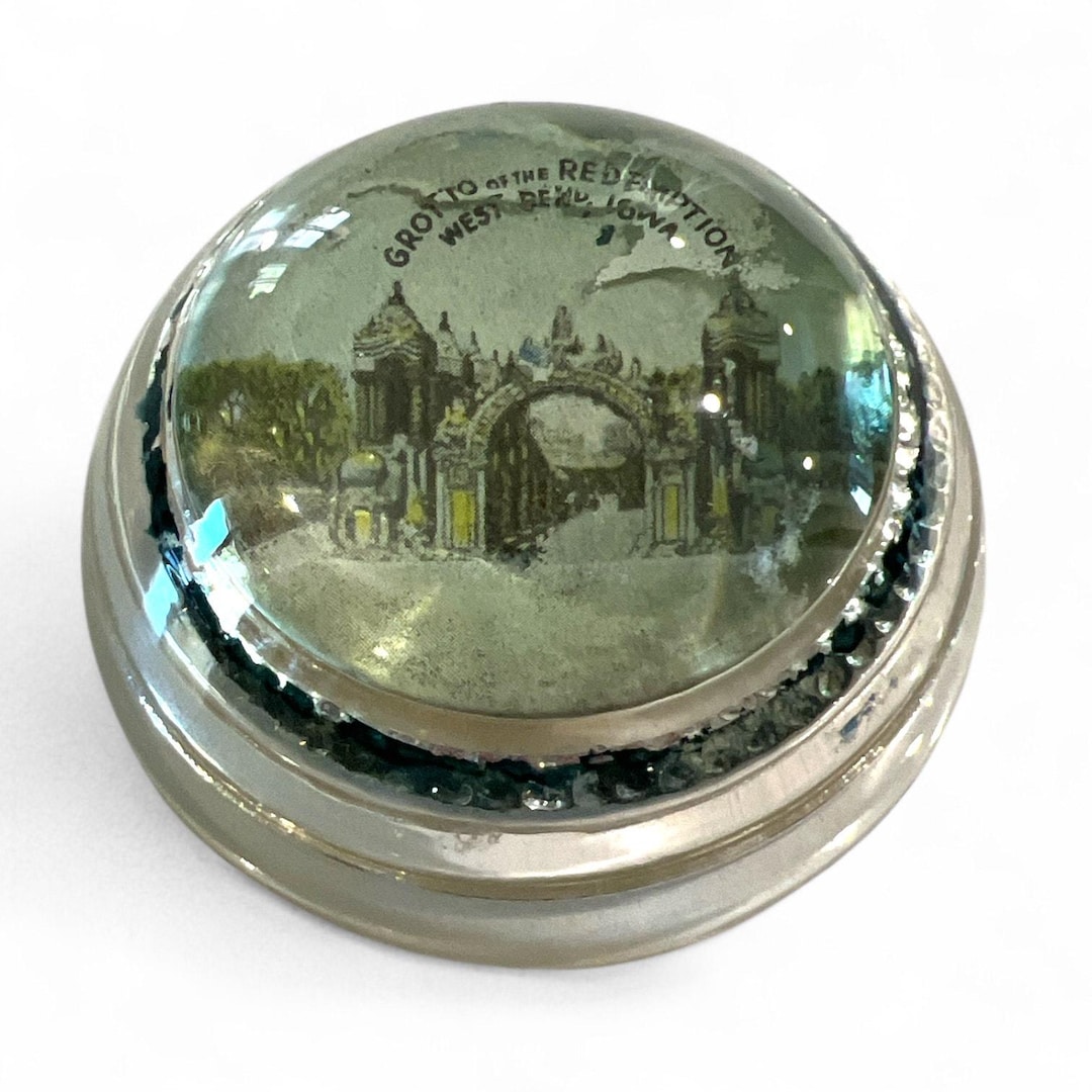 Vintage Grotto of the Redemption Souvenir Paperweight - West Bend Iowa ...