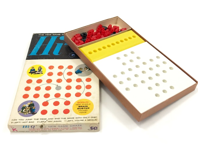 Vintage Hi-q Game With Bonus Brain Buster Puzzle, Kohner No 120 ...